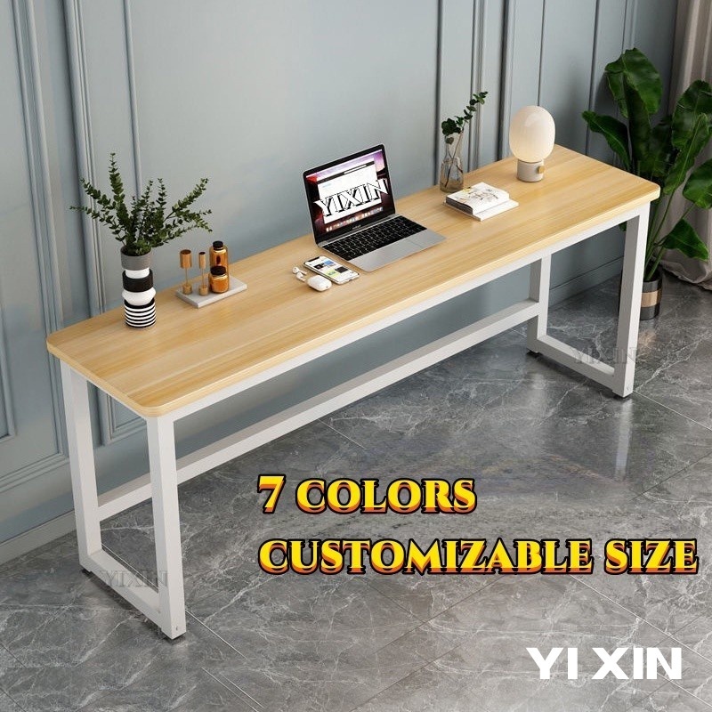 YIXIN Long Table Study Table Computer Table Laptop Table Hallway Narrow ...