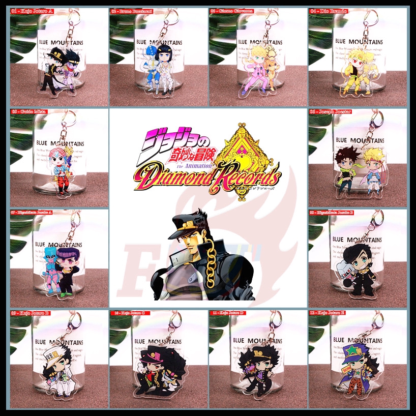 JoJo's Bizarre Adventure Key Chains 1Pc Anime Acrylic Double-Sided ...