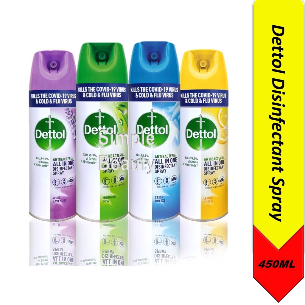 Dettol Disinfectant Spray (Local), 450ml | Shopee Singapore