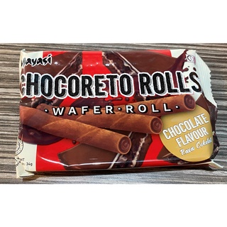 MAYASI Chocoreto Rolls Wafer Roll 34g Red Velvet/Cheesecake/Blackforest ...
