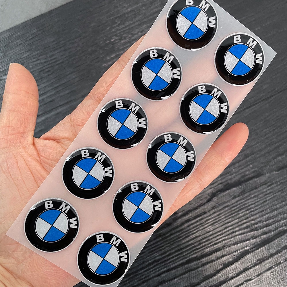 BMW Logo Reflective 3D Gel Sticker Car Front Hood Sticker Trunk Rear ...