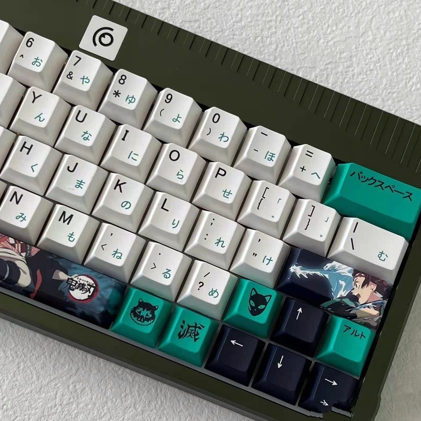 PBT Keycap Sublimation Demon Slayer Anime For Mechanical Keyboard SS ...
