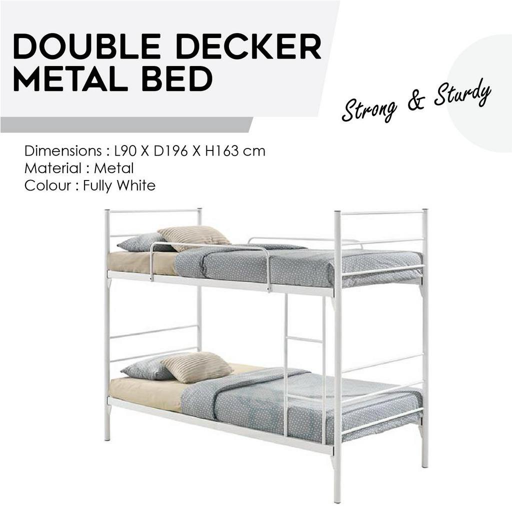 DOUBLE DECKER METAL BED/ DOUBLE DECKER/METAL BEDFRAME/SINGLE BED ...