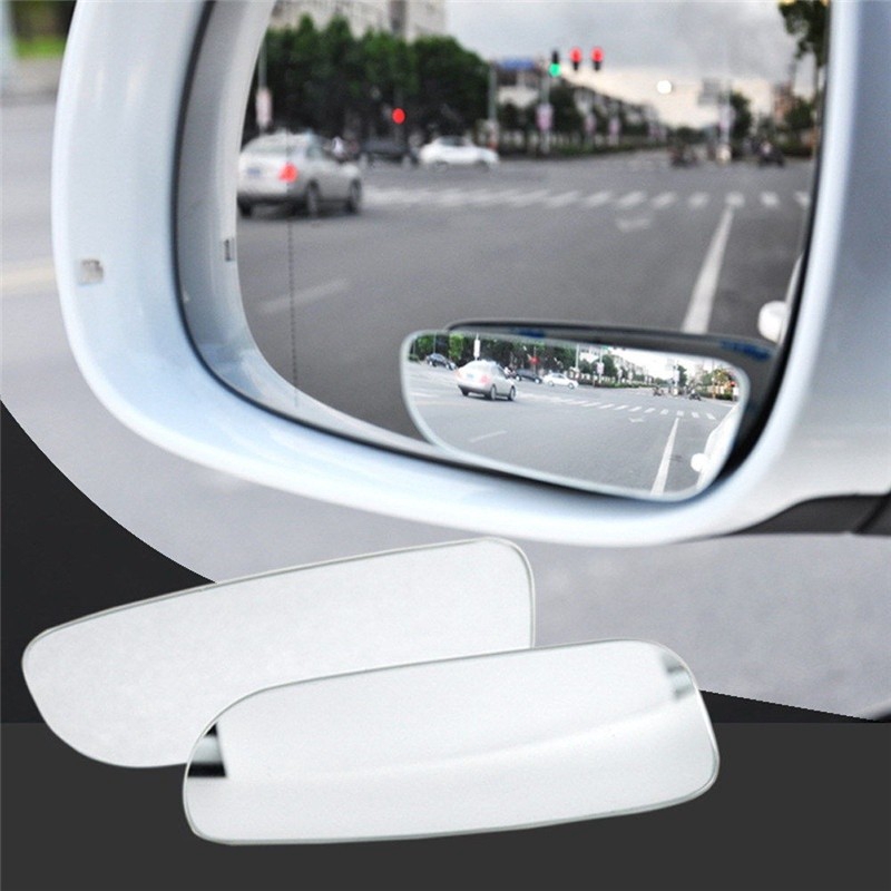 2Pcs 360° Wide Mirror Angle Convex Car Auto Blind Spot Stick-On Side ... 2Pcs 360° Wide Mirror Angle Convex Car Auto Blind Spot Stick-On Side ...