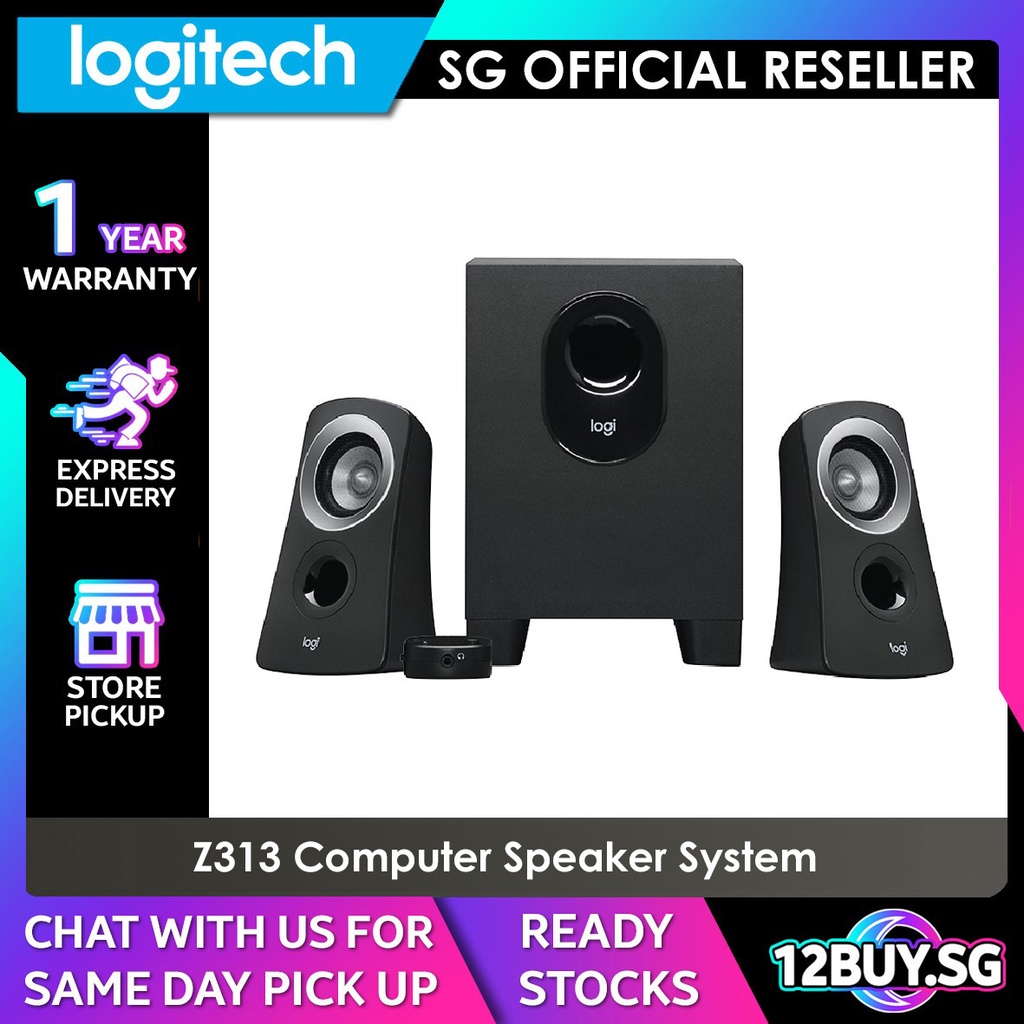 Logitech Z313 Computer Speaker System With Subwoofer 12buy Iot 1 Year