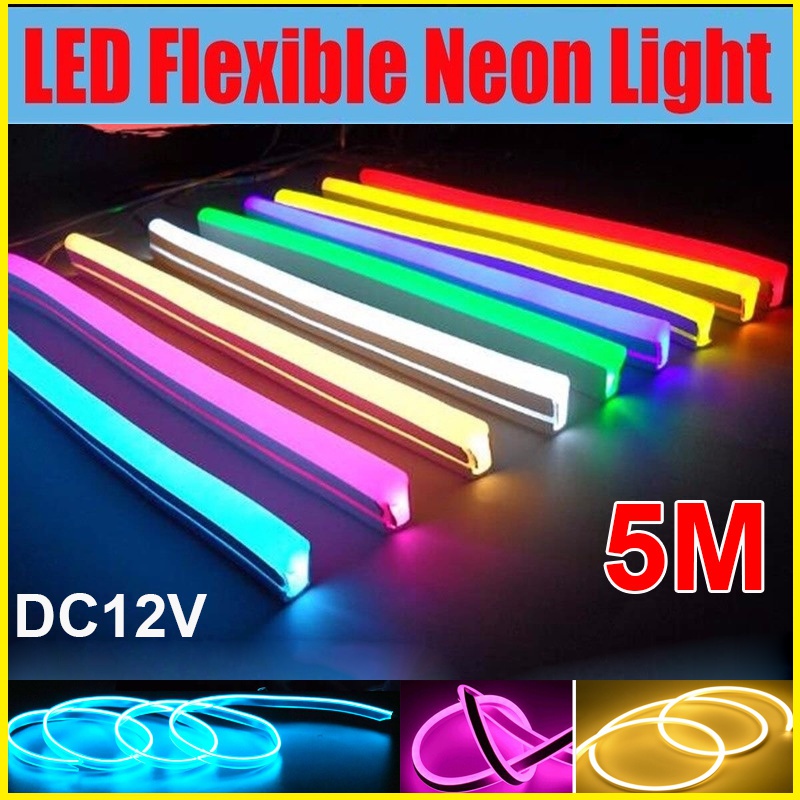 2m/3m/4m/5m LED Strip Light LED Neon Light Rope Flexible Outdoor Light ...
