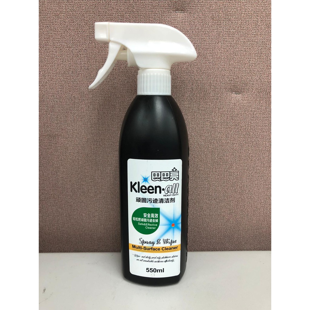 Multi-Surface Anti-Bacterial Kleen All Cleaner 550ml [SPARKLEEN ...