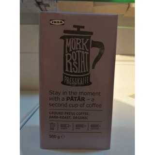 IKEA PATAR Organic Ground Coffee Dark/Medium Roast Arabica Beans 500g ...