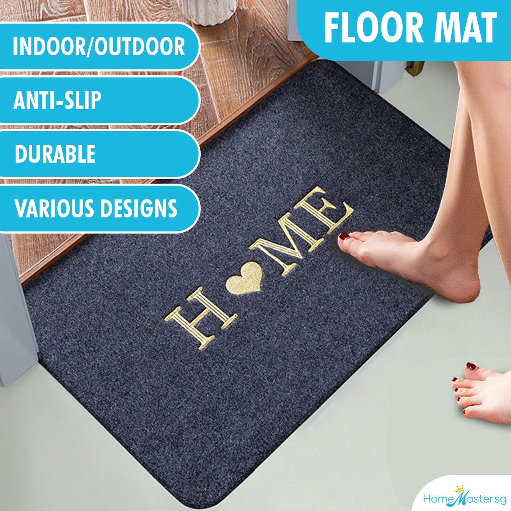 [SG Ready Stock] Floor Mat Indoor/Outdoor/Trap Dust 50 x 80cm | Shopee ...