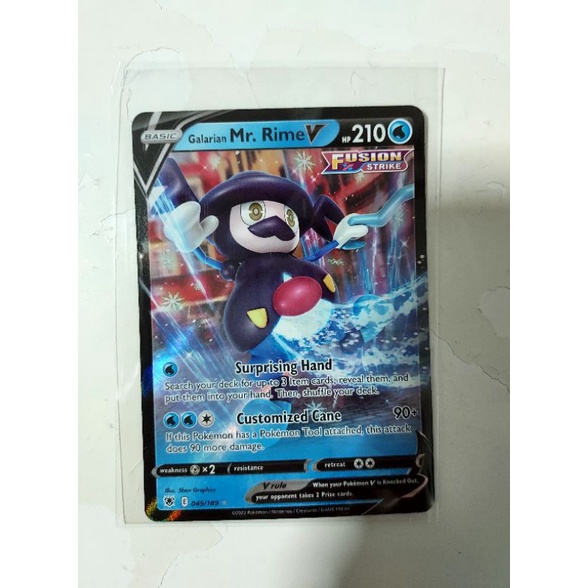 Pokemon galarian mr rime V astral radiance card | Shopee Singapore