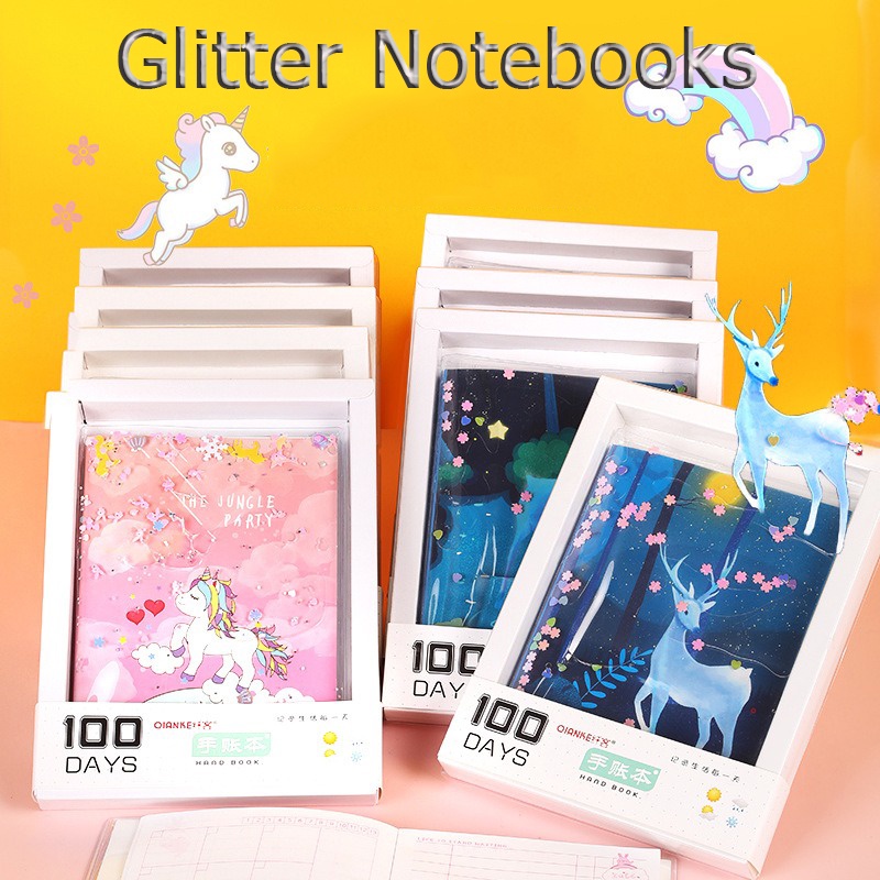 A6 Glitter Notebook Cute Notebook Kids Goodie Bag Gifts Children Day ...