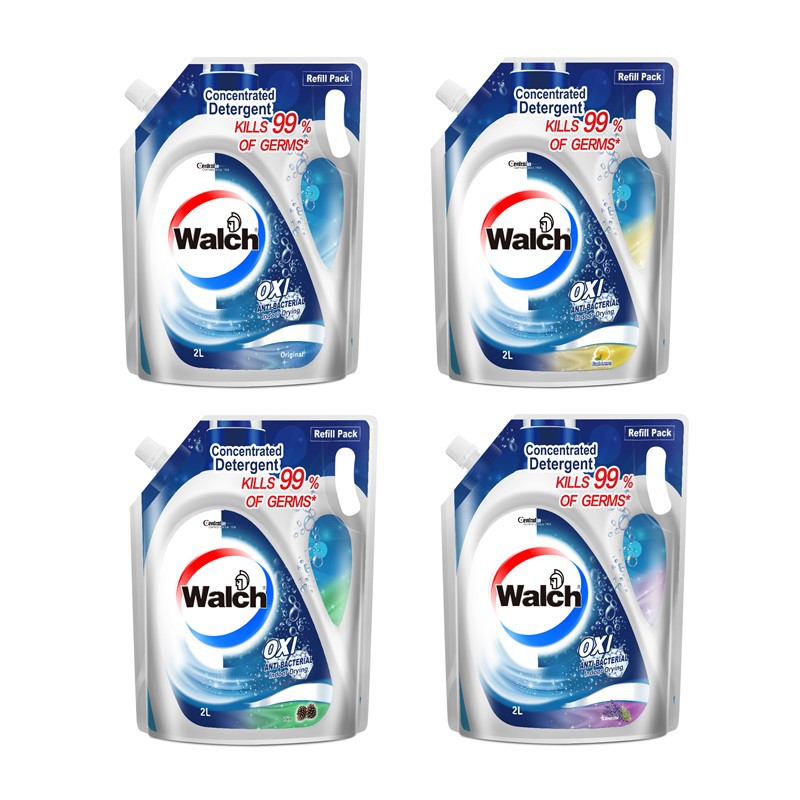 Walch Concentrated Laundry Detergent Refill 2L - Original/Lemon/Pine ...