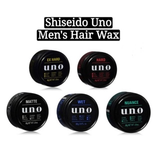 [Japan Market] Uno Men's Hair Wax 80g (Ex Hard / Hard / Matte / Wet ...