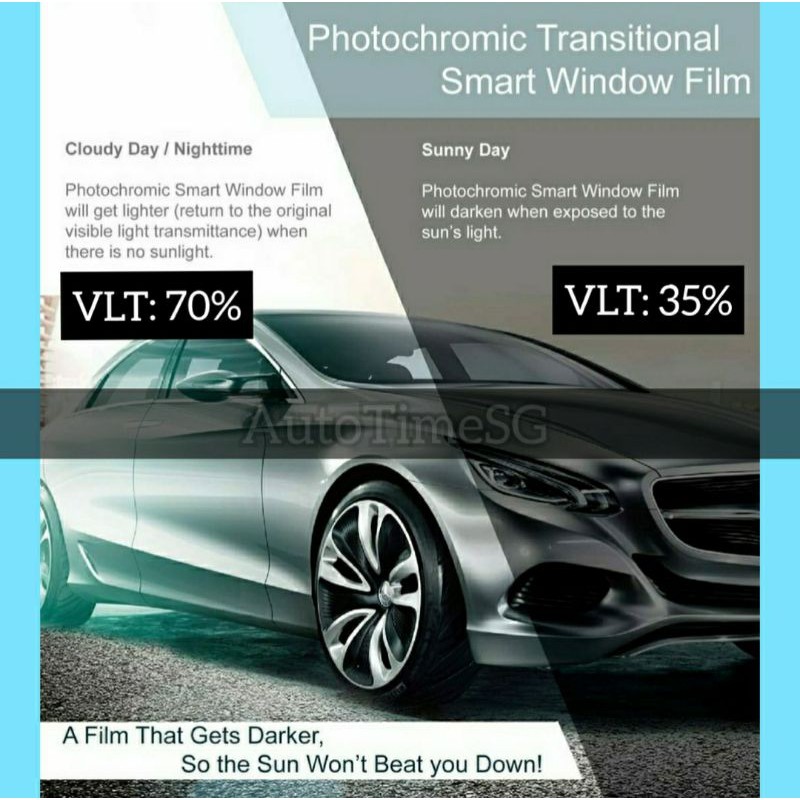 [Local SG Seller] Photochromic Transition Car Smart Tint Film | Shopee ...