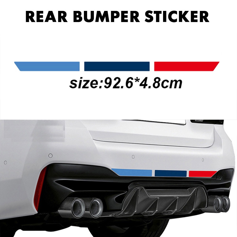 M Performance Car Front Rear Bumper Sticker For BMW E36 E39 E46 E60 E61 ...