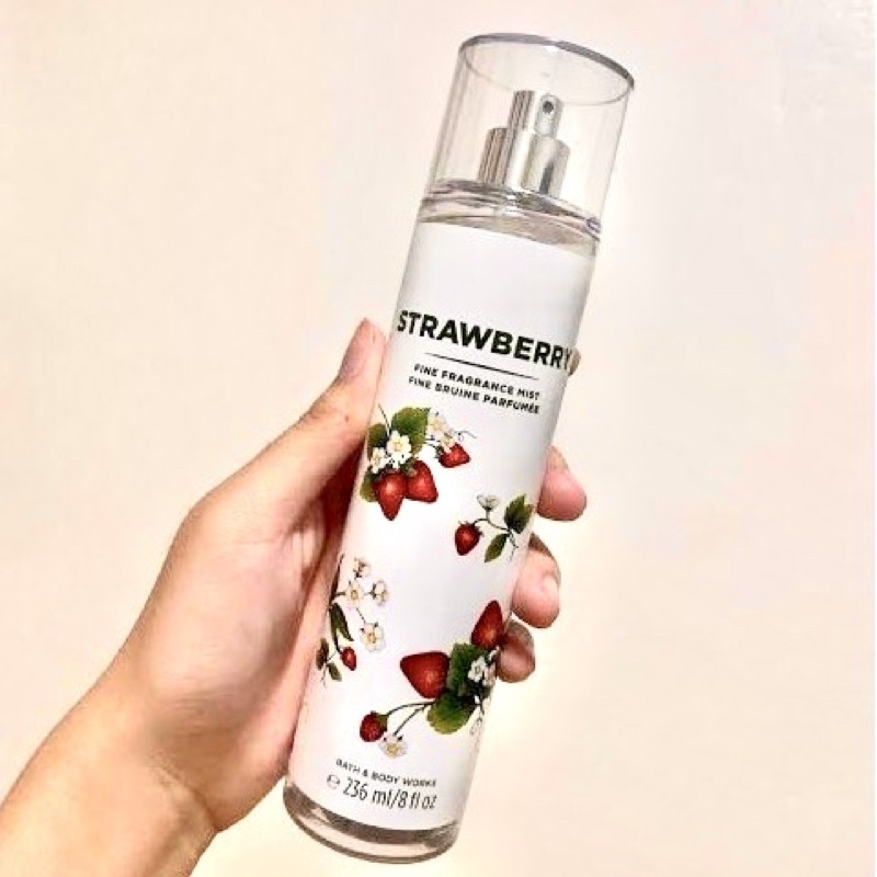 Strawberry Body Mist 236ml- Bath & Body Works | Shopee Singapore
