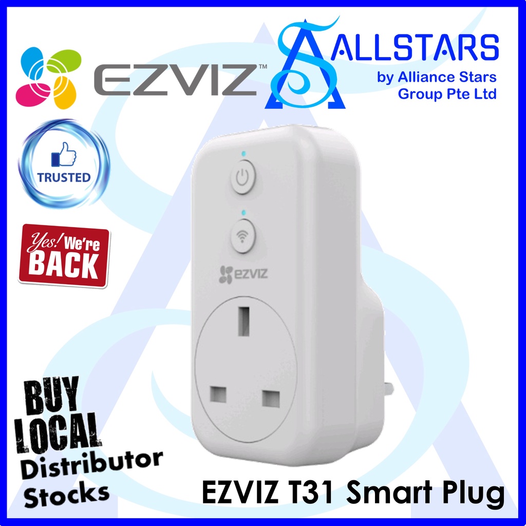 EZVIZ T31 Smart Plug / Real-Time Power Usage Monitoring (Warranty 1year ...