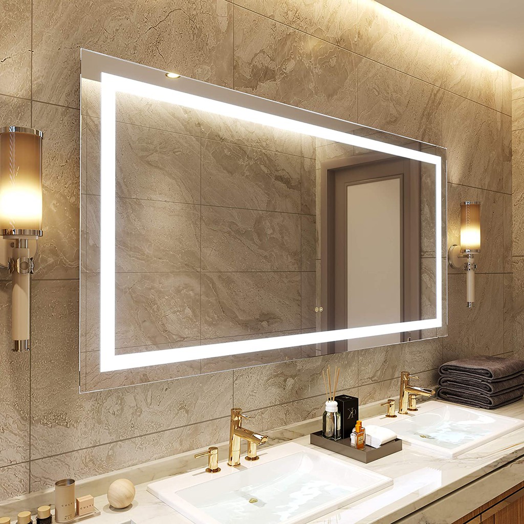 Lighted Bathroom Mirror Wall Mount | Shelly Lighting