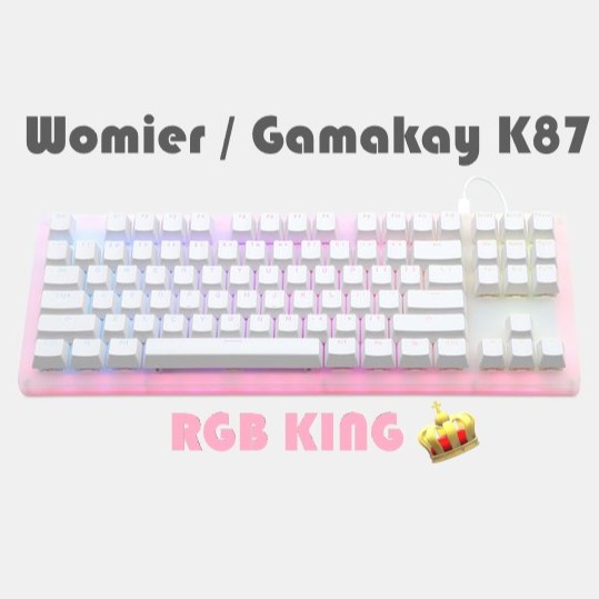 Womier Gamakay K87 Tenkeyless Mechanical Gaming RGB Keyboard | Shopee Singapore