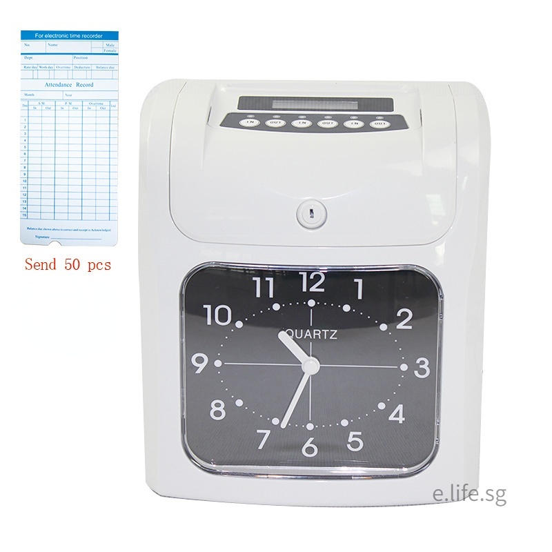 Digital Time Recorder Attendance Punch Card time Clock Office Staffs ...