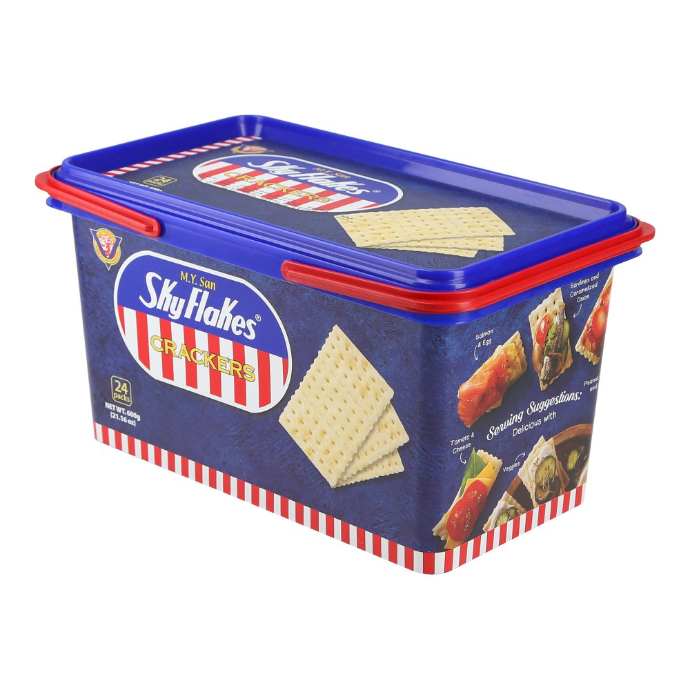 M.Y. San SkyFlakes Crackers Tub 600g - OPXD | Shopee Singapore