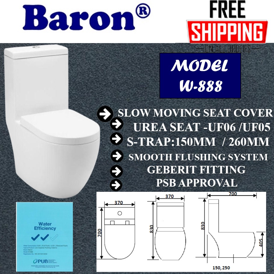Baron Toilet Bowl Seat Cover - Velcromag
