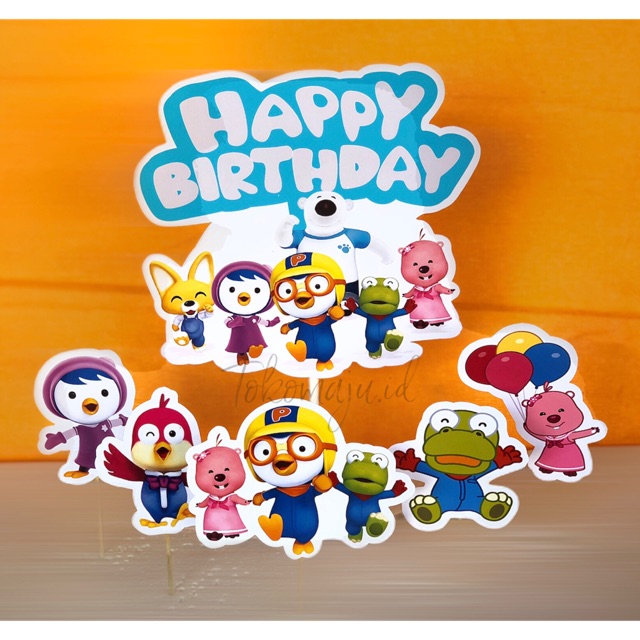 PORORO BIRTHDAY CAKE TOPPER CAKE CENTERPIECE CAKE DECORATIONS ... PORORO BIRTHDAY CAKE TOPPER CAKE CENTERPIECE CAKE DECORATIONS ...