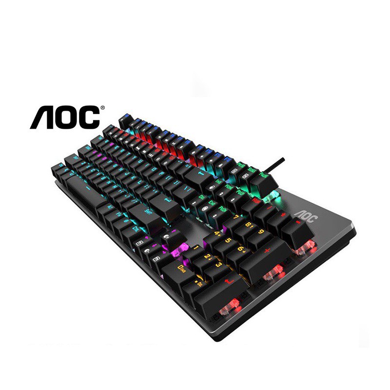 AOC Mechanical Switch Gaming Keyboard 104 key Blue Switch (GK410 ...