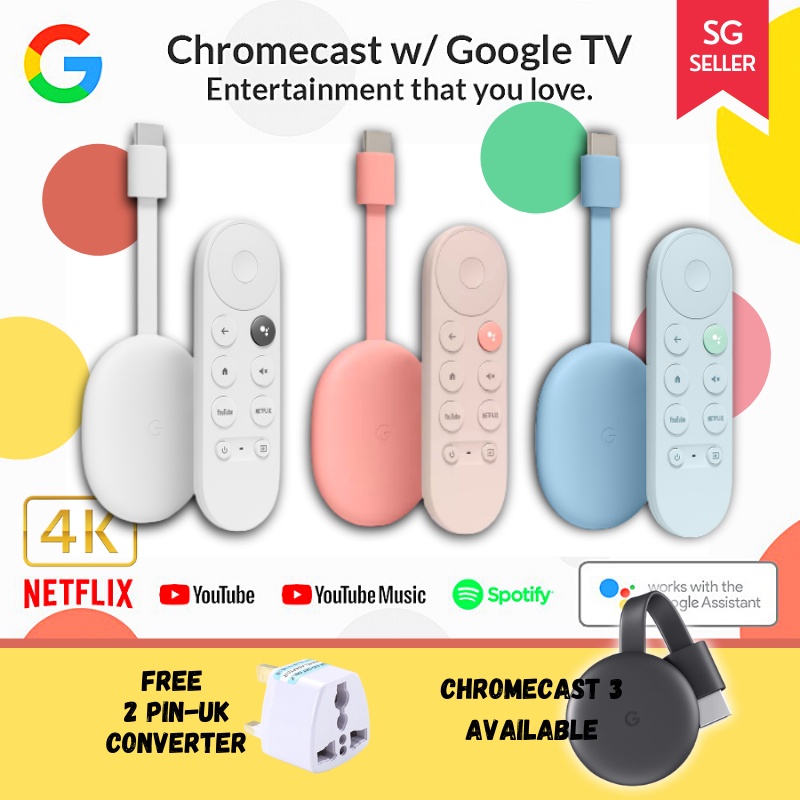 Google Chromecast with Google TV Built in/Google Chromecast 2021 ...