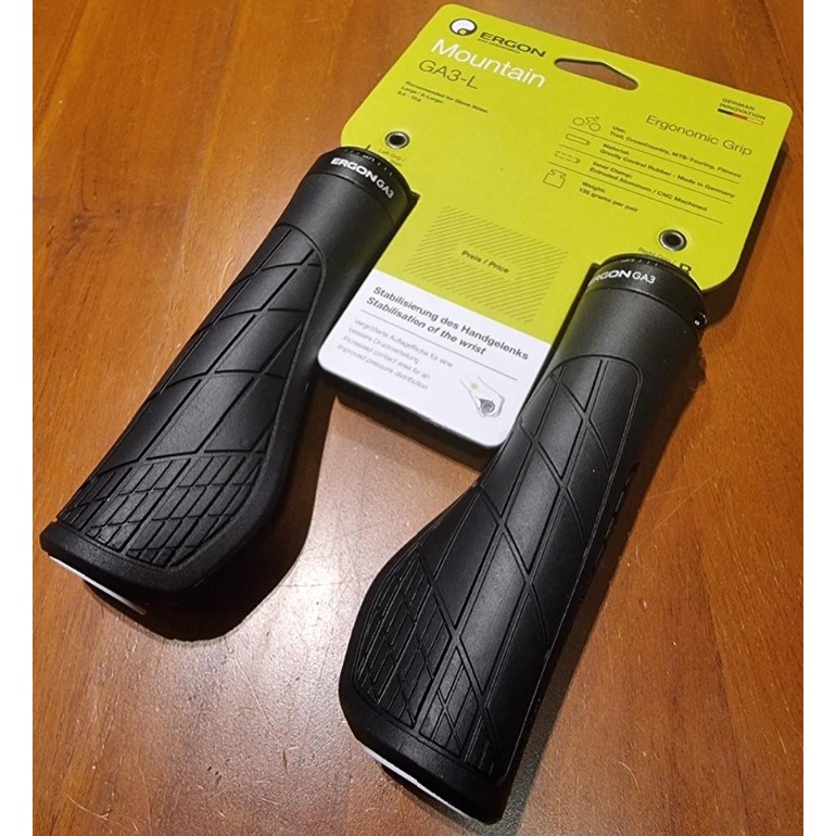 Ergon GA3-L Large Black for mountain bikes MTB Hybrid Foldies Brompton ...