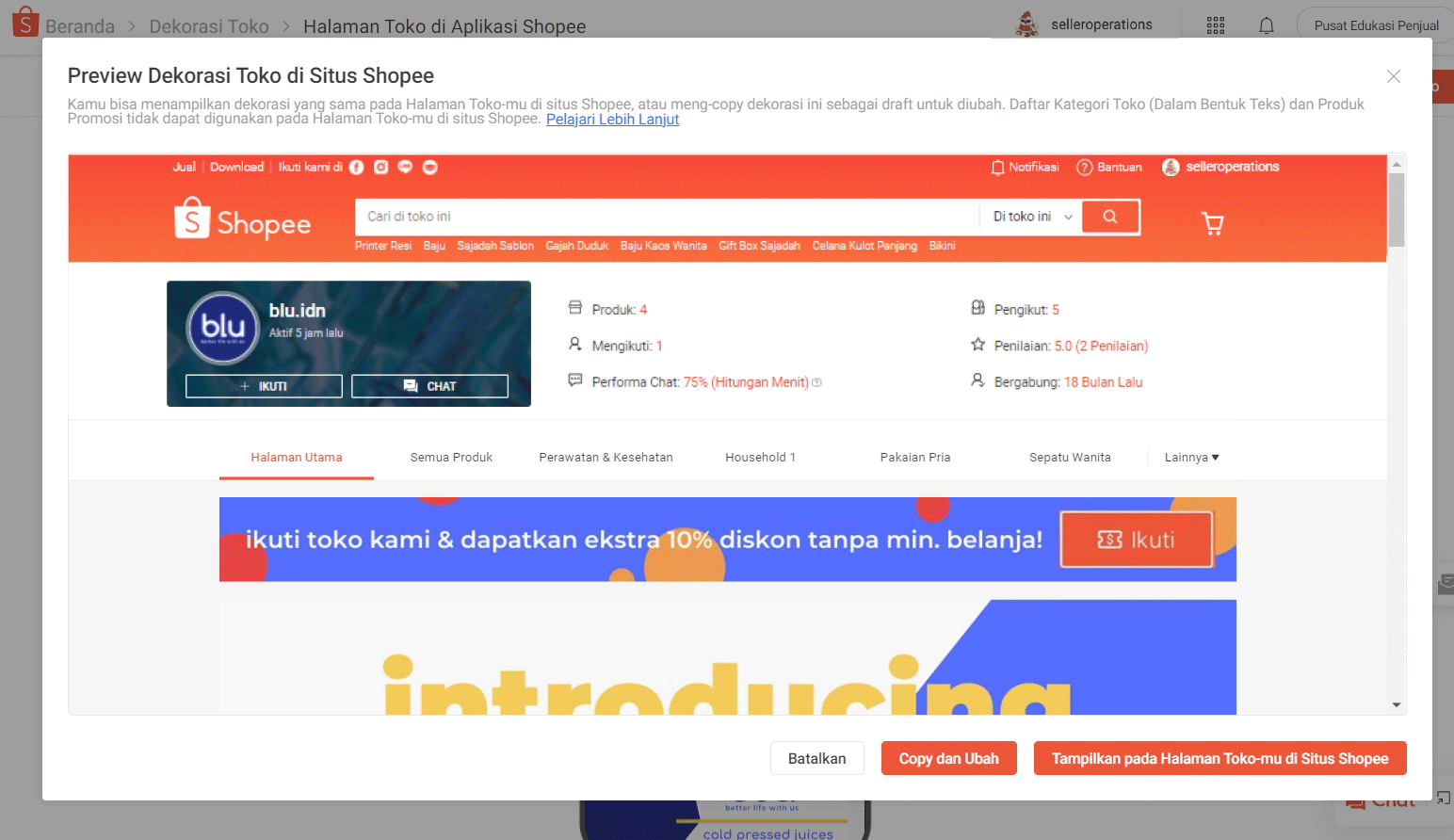 Dekorasi Toko di Situs Shopee | Pusat Edukasi Penjual Shopee Indonesia