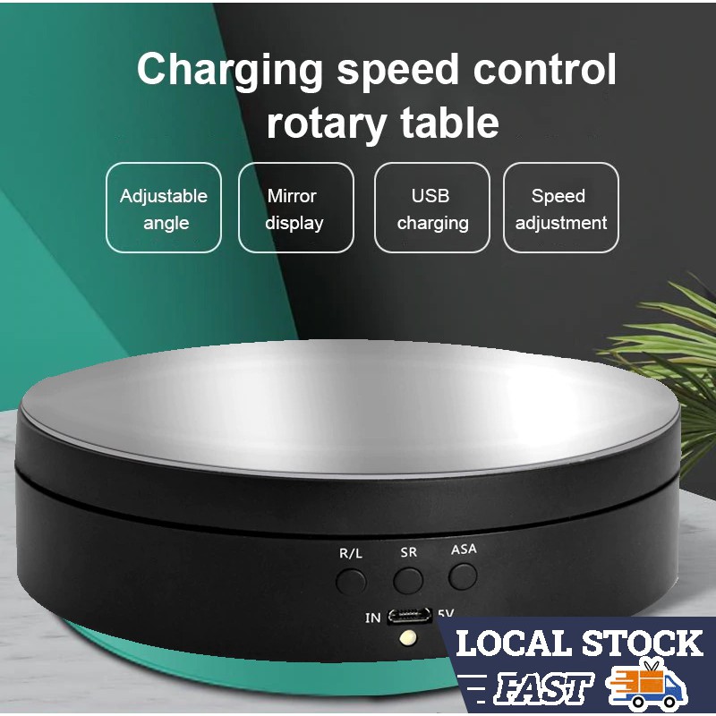 [SG] 3 Speeds Electric Turntable 360 Rotating Display Stand, 360 Rotating Display Base for ...