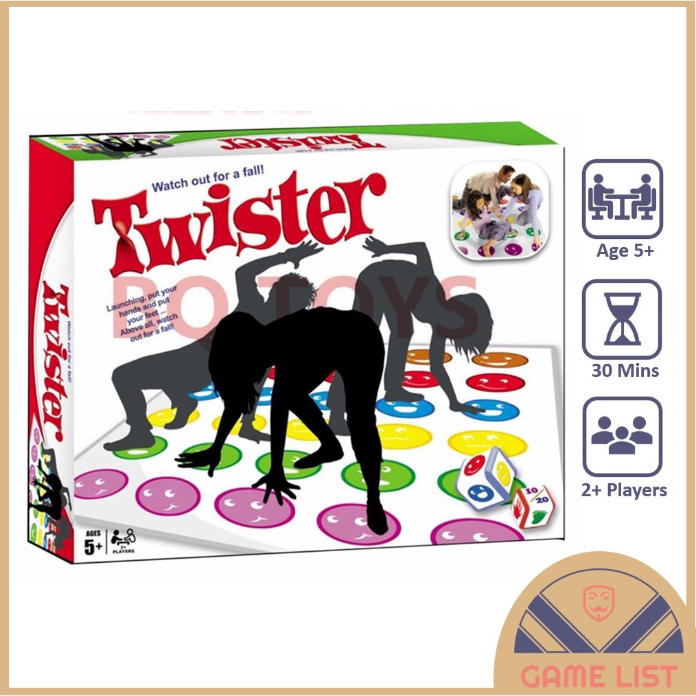[Local Store] Twister Game Board Game for Party Fun Twister Game For ...