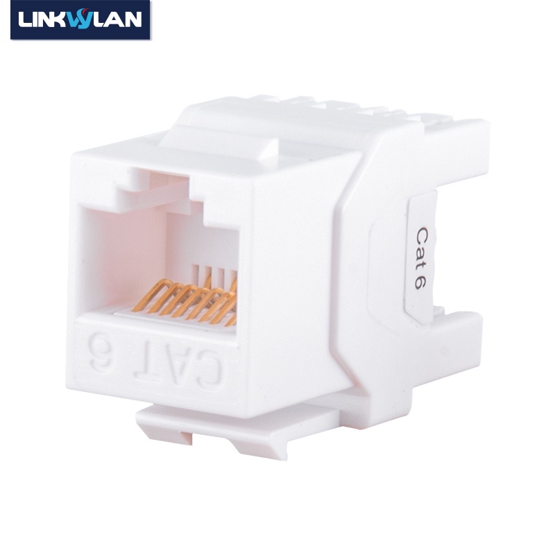 Gigabit RJ45 CAT6 UTP Keystone Jack Impact Design For Faceplate Wall ...