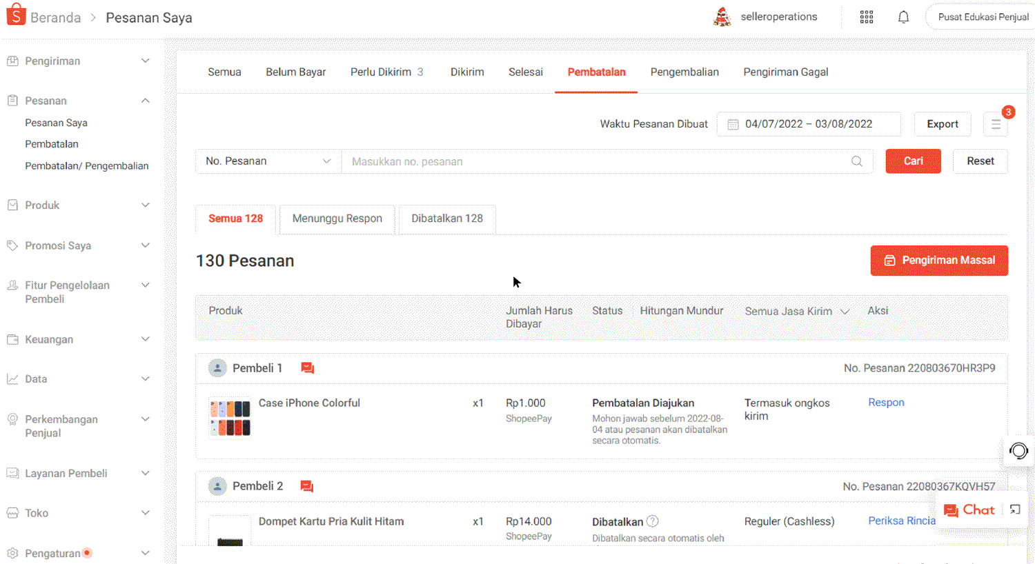 Tentang Pembatalan Pesanan | ID Pusat Edukasi Penjual [Shopee]