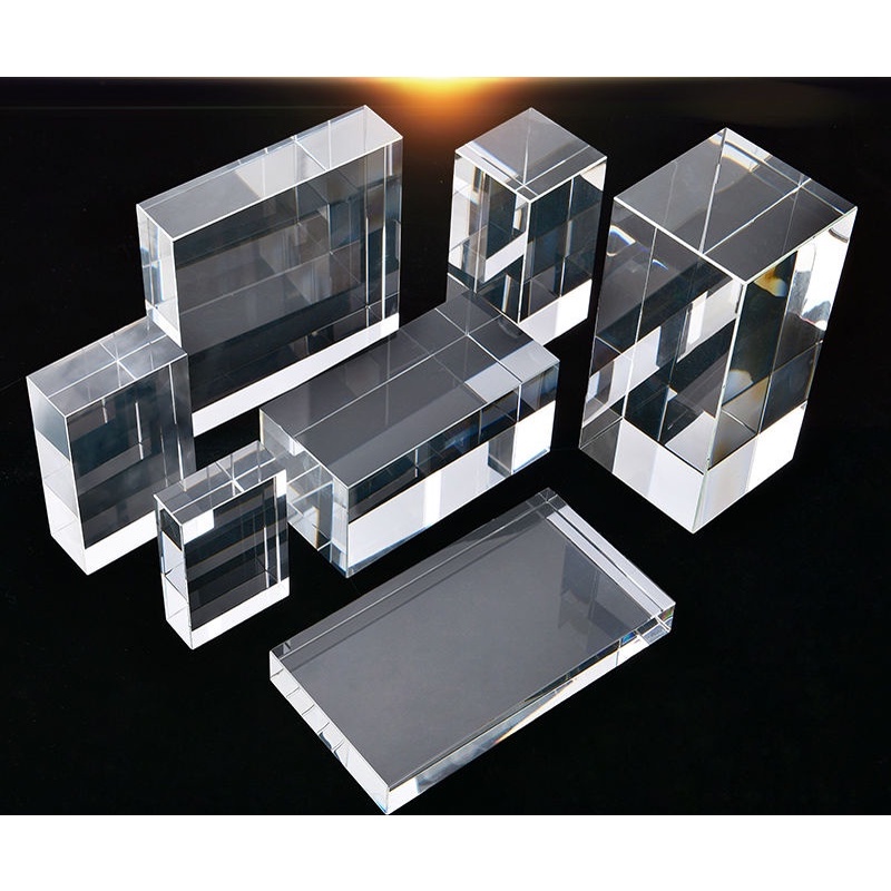 Crystal Cube Crystal Block Custom Crystal Base Glass Square Base Carved ...