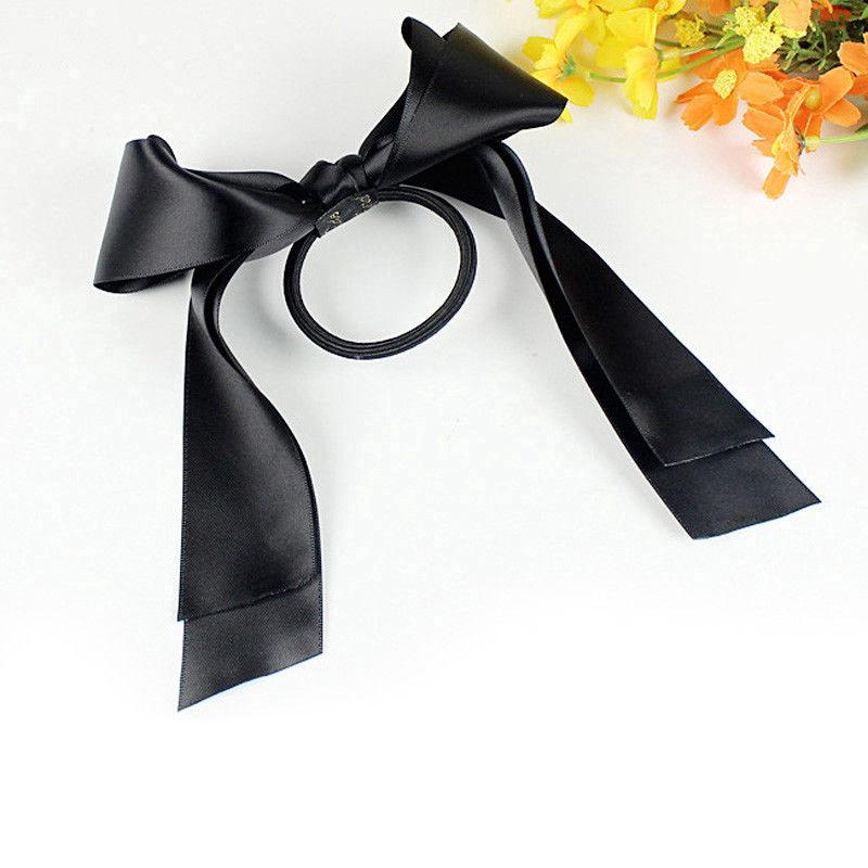 Women Cute Rubber Bands Tiara Ribbon Bow Hair Band Rope | Shopee Singapore