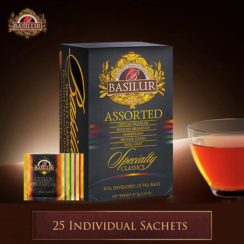 Basilur Specialty Classics Assorted Tea (25 Individual Sachets ...