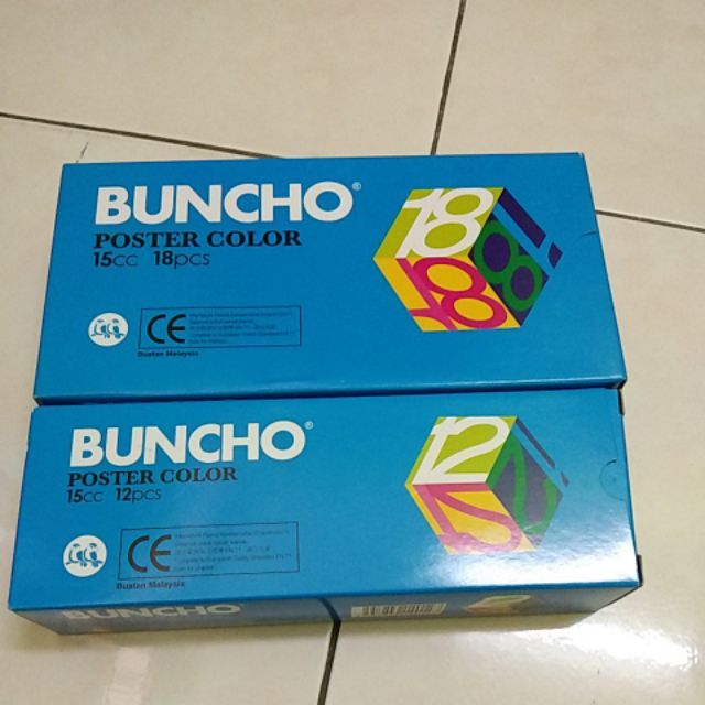 Buncho Poster Color 15cc 12pcs /18pcs | Shopee Singapore