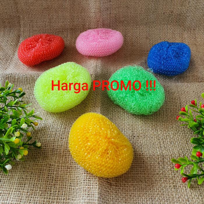 Ssdm70 Plastic Donut Coir Sponge Washing Dishes Cleaning Ball Scourer 5 ...
