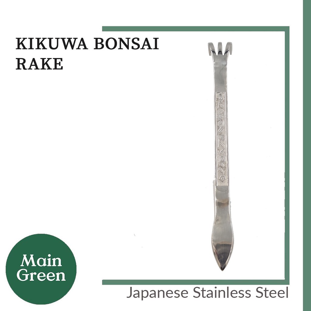 Kikuwa Bonsai Rake Japanese Stainless Steel - Main Green | Shopee Singapore