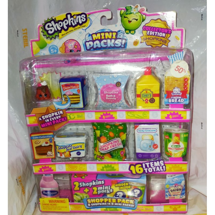 Shopkins Mini Packs 16 Items Total! | Shopee Singapore