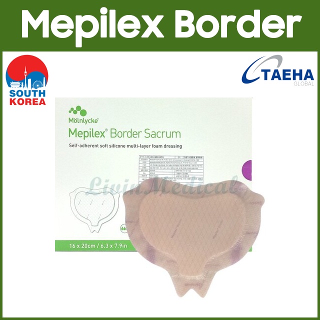 mepilex Border Sacrum 16 x 20 cm 10pcs / Mepilex Border Sacrum 5 Layer Dressing 16 X 20 Cm ...