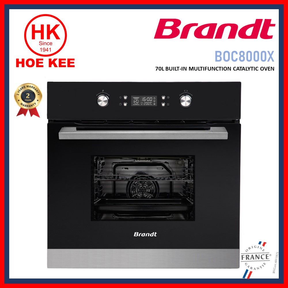 Brandt BOC8000X Built-in Multifunctional Oven (70L) | Shopee Singapore