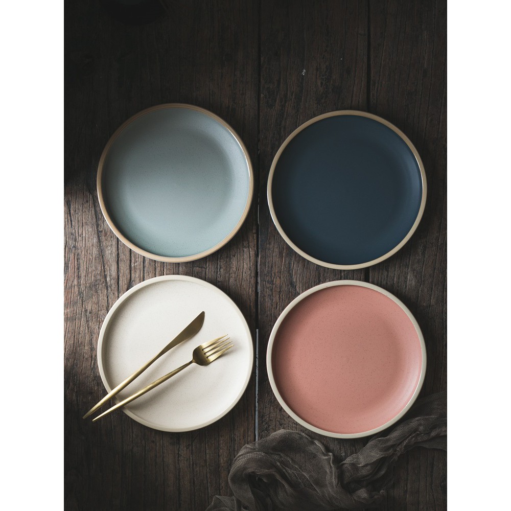 8'' Nordic Ceramic Matte Plain Plate | Shopee Singapore