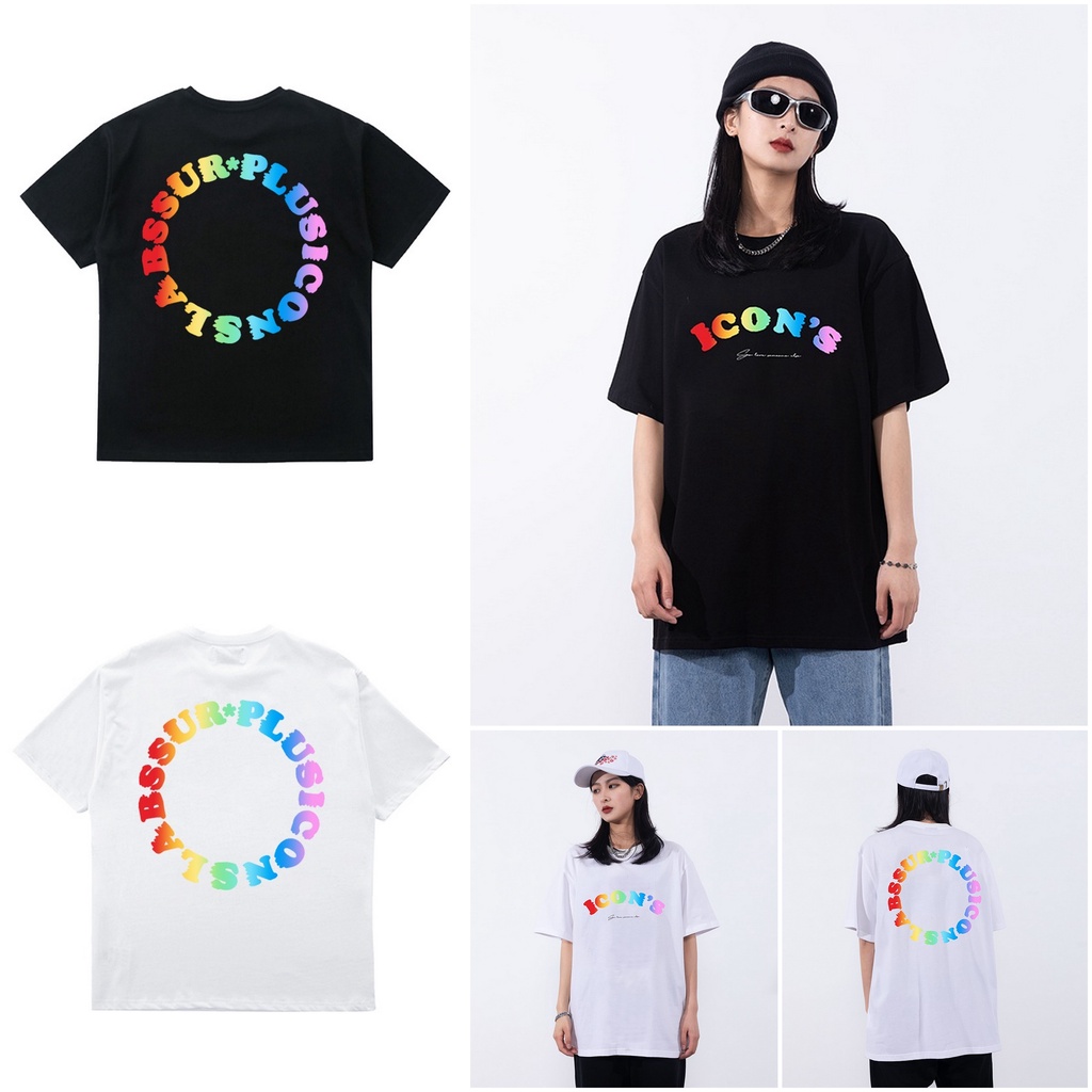 [Authentic] Ssur*plus X Iconslab Rainbow Logo Ssurplus Tee Tshirt 100% ...