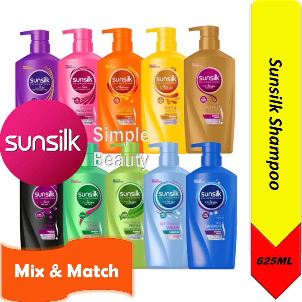 Sunsilk Shampoo, 625ml-650ml [Min] | Shopee Singapore