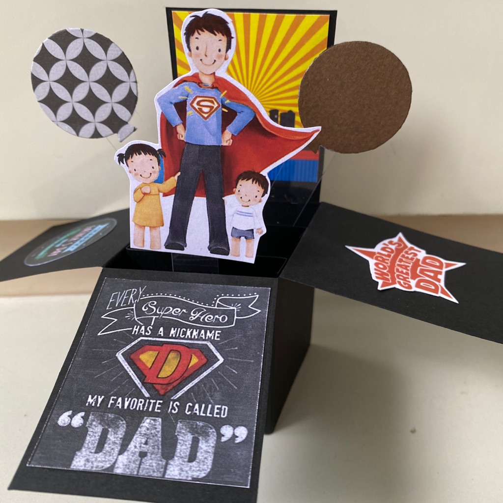 Happy father day handmade pop up card | Shopee Singapore