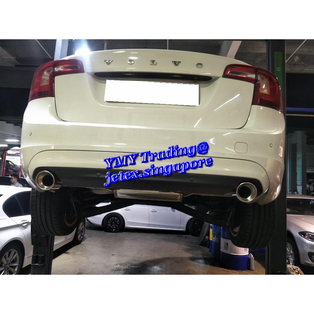 Volvo S60 D2 (Jetex LTA duplex left & right tips Rear muffler box ...