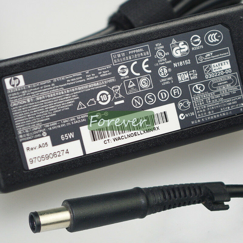 New 65W 18.5v 3.5A HP AC adapter charger for HP n17908 HP Probook 430 ...